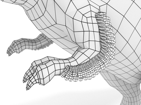 Tyrannosaurus rex fur rigged model - TurboSquid 1574561