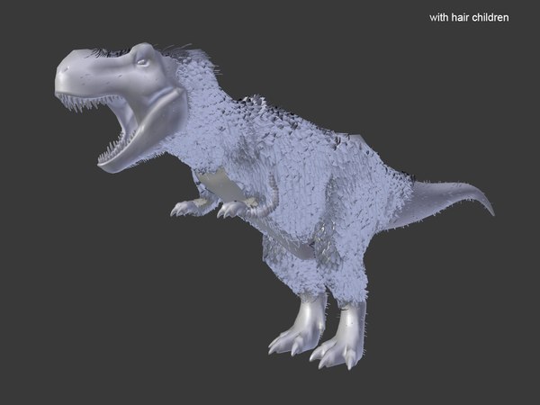 Tyrannosaurus rex fur rigged model - TurboSquid 1574561