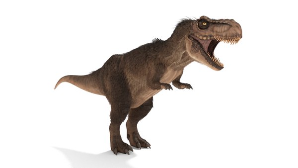 Tyrannosaurus rex fur rigged model - TurboSquid 1574561