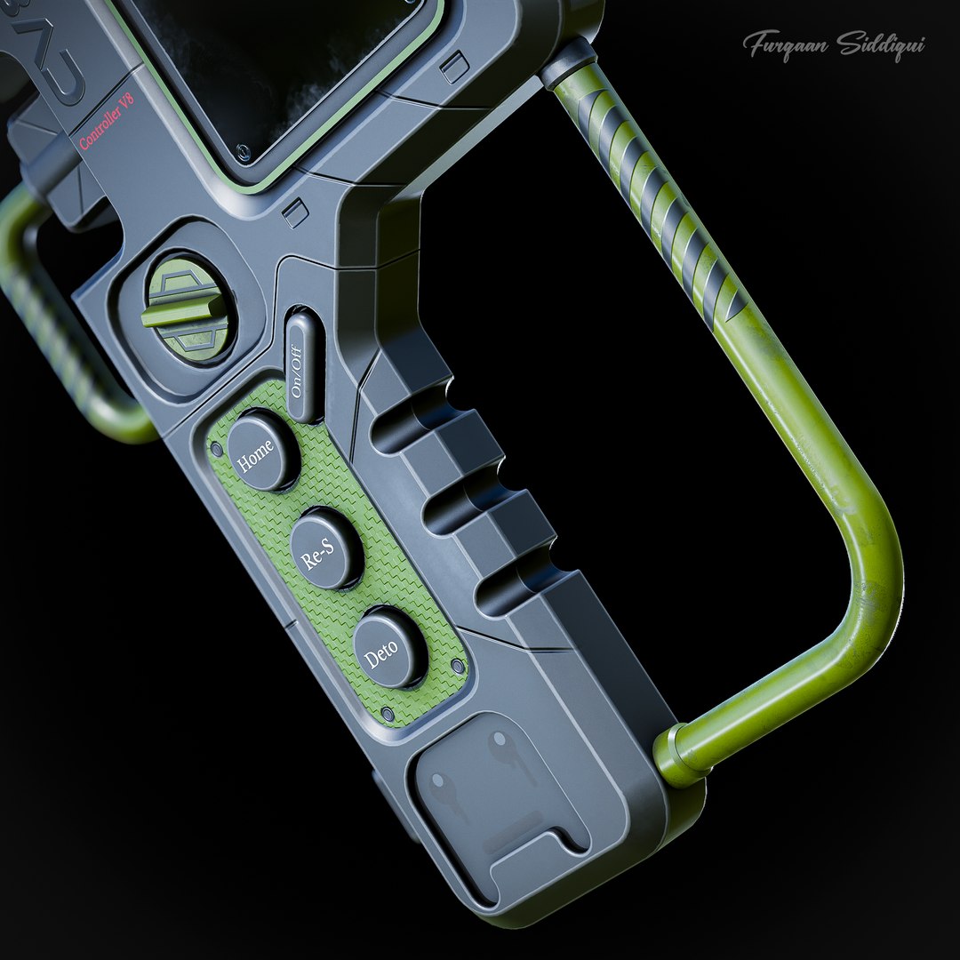 Sci-fi Controller V8 PBR 3D Model - TurboSquid 2135448