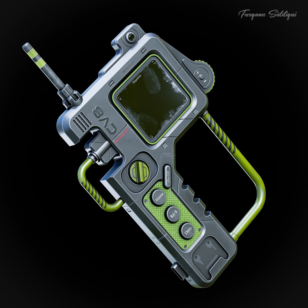 Sci-fi Controller V8 PBR 3D Model - TurboSquid 2135448
