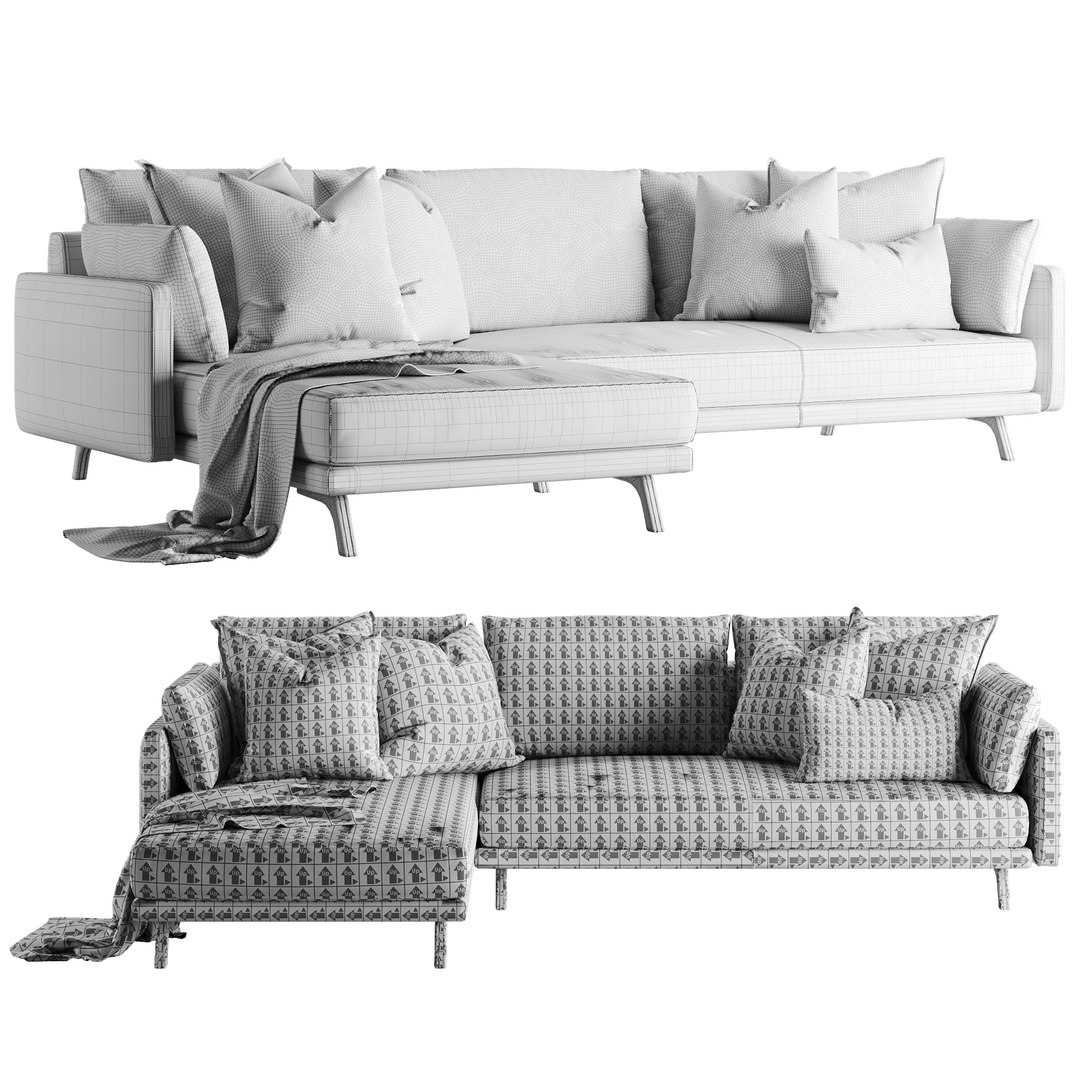 Porada Etienne Sofa 3D Model - TurboSquid 1966502
