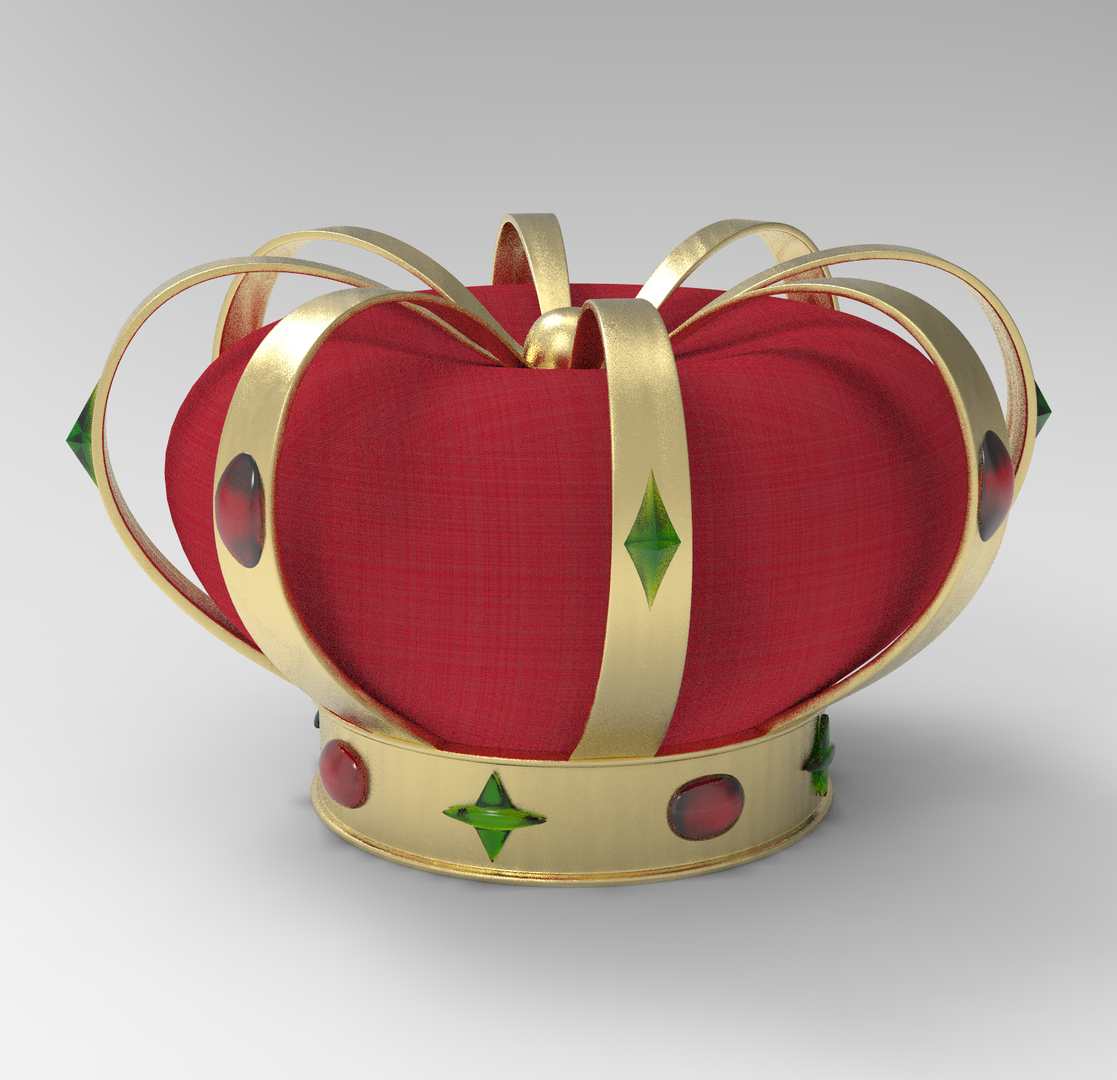King crown 3D model - TurboSquid 1240754