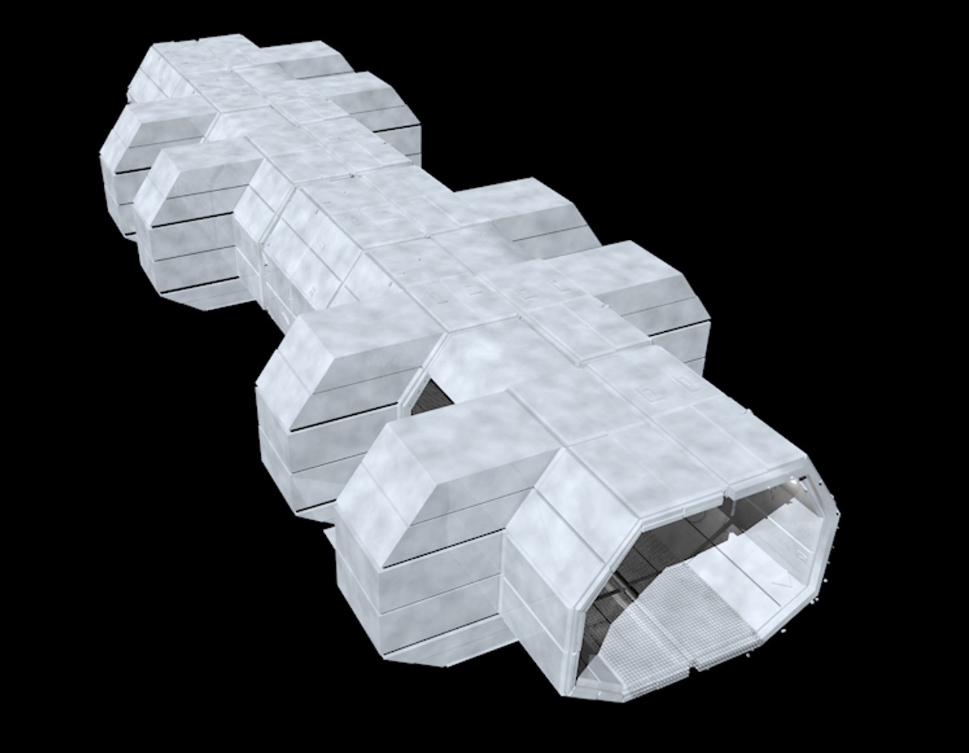 3d Model Of Starship Corridor