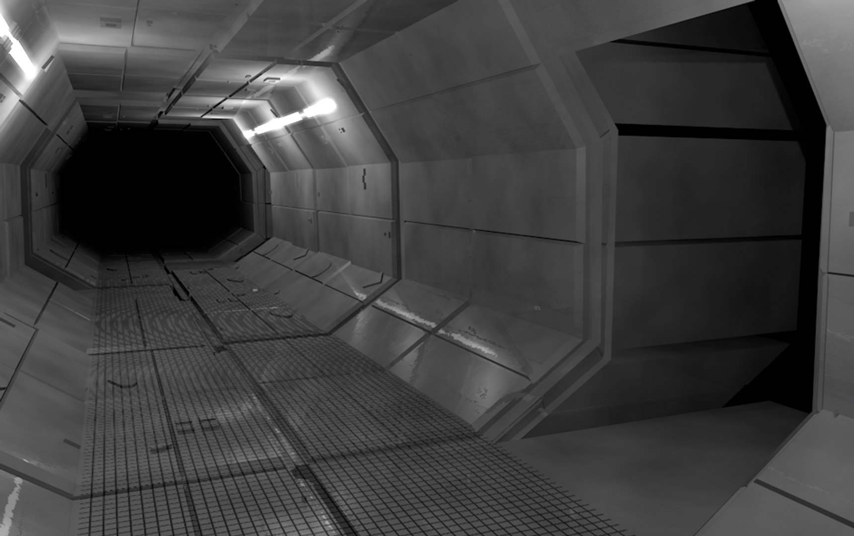 3d Model Of Starship Corridor