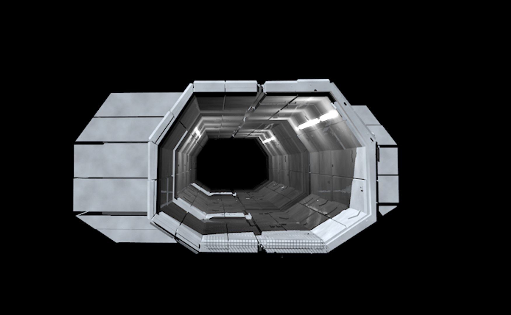 3d Model Of Starship Corridor