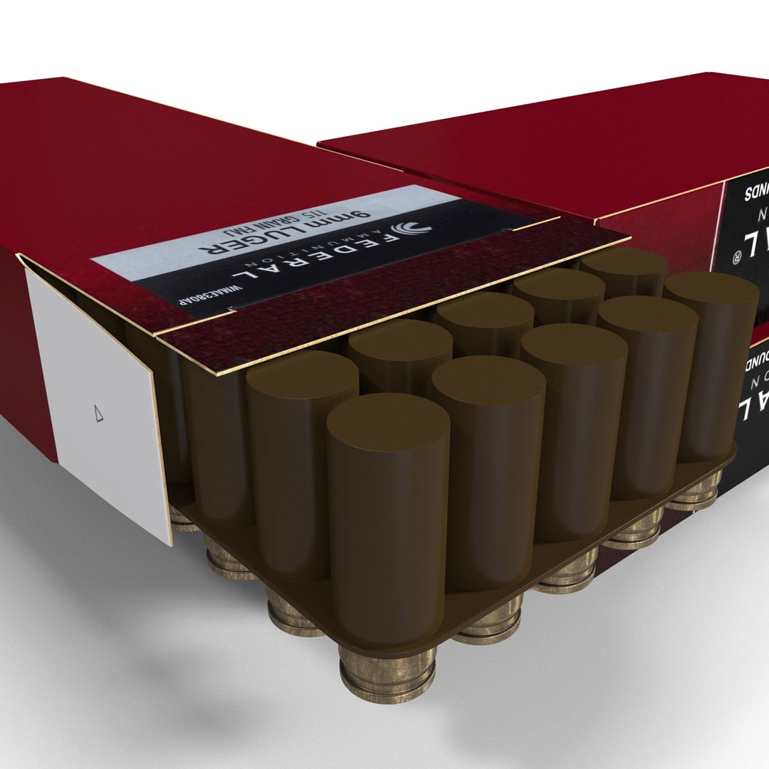 9mm Ammo Box 3d 3ds