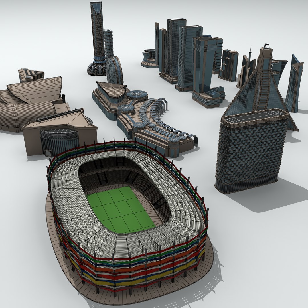 city buildings 3d model