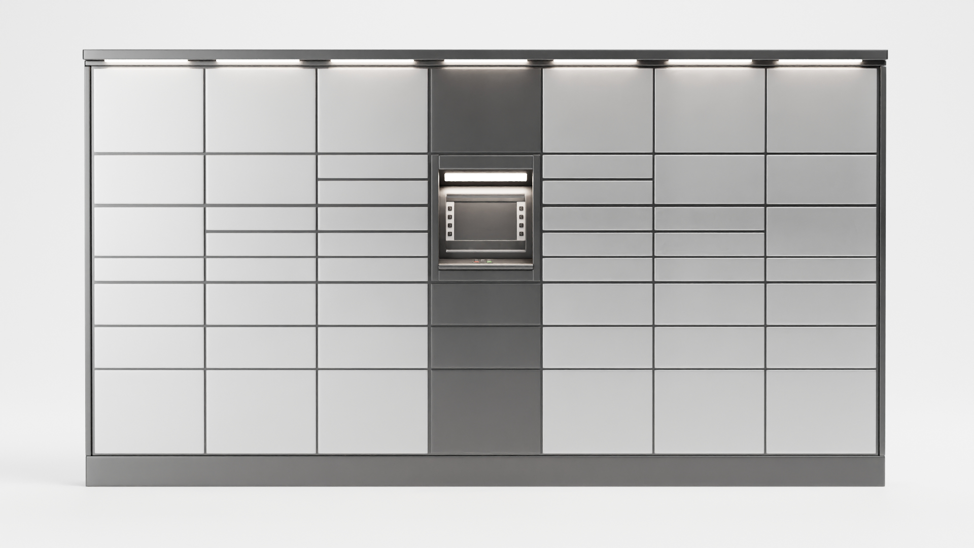 3D Parcel Lockers 2 - TurboSquid 2135044