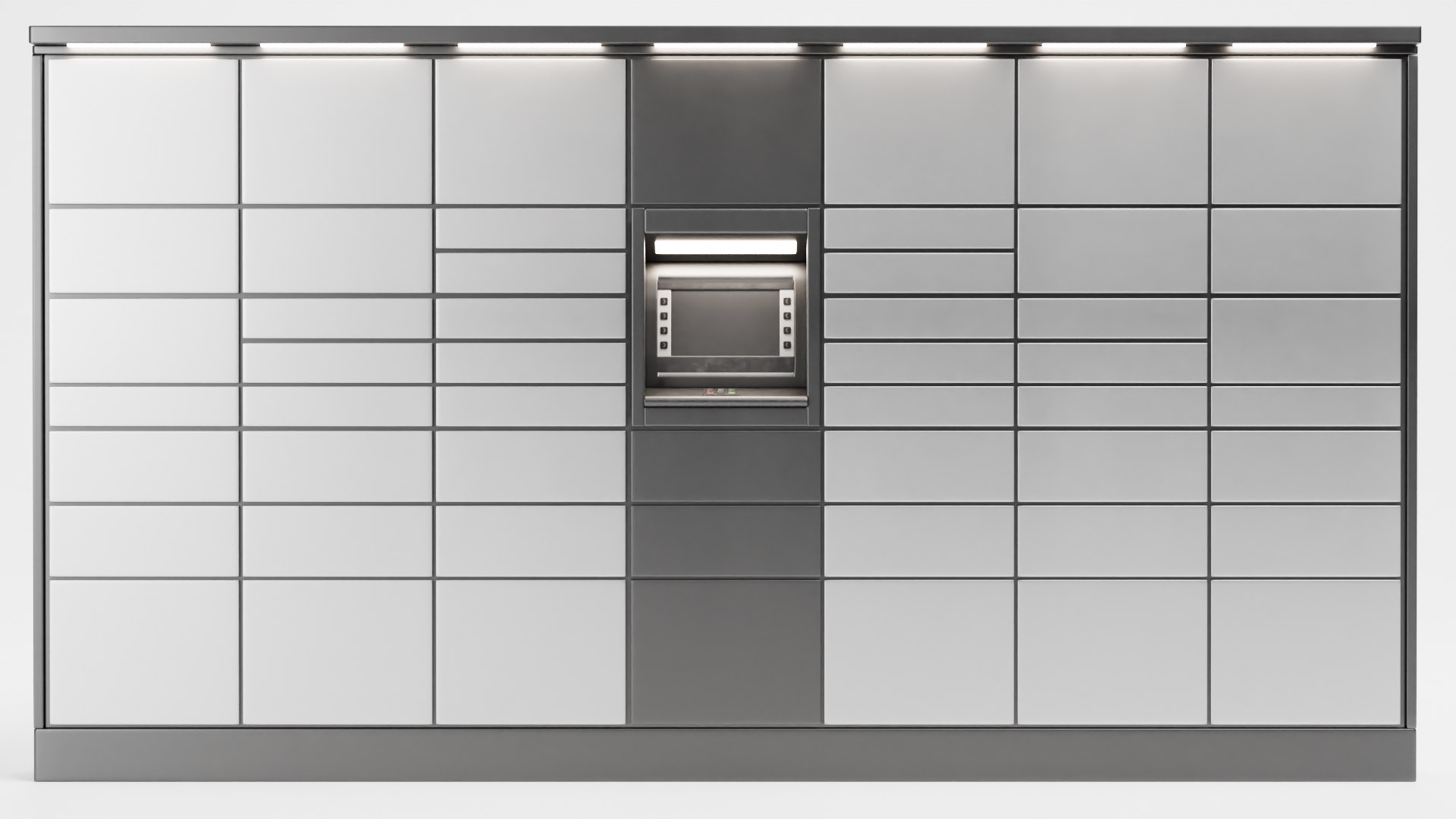 3D Parcel Lockers 2 - TurboSquid 2135044