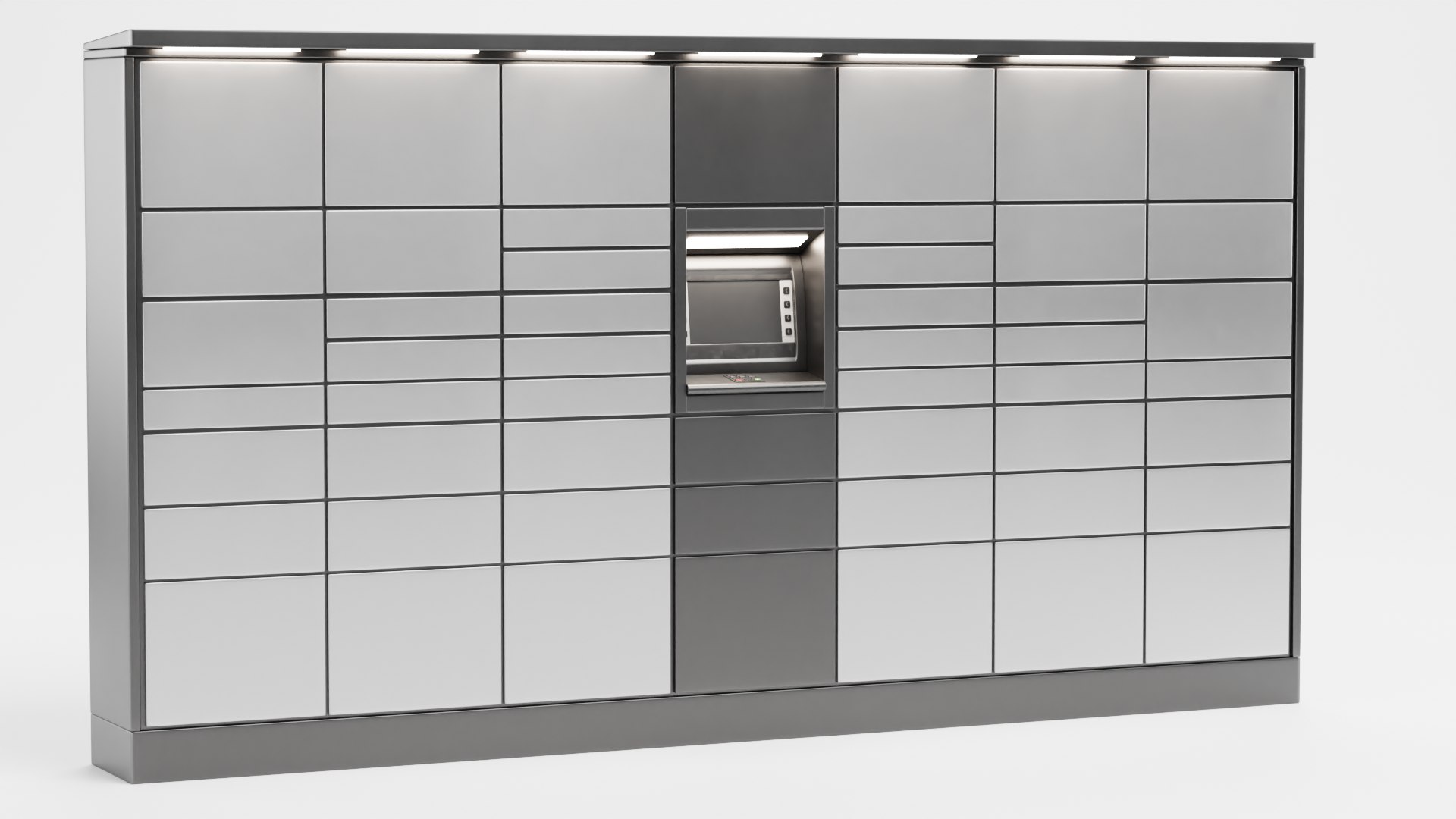 3D Parcel Lockers 2 - TurboSquid 2135044