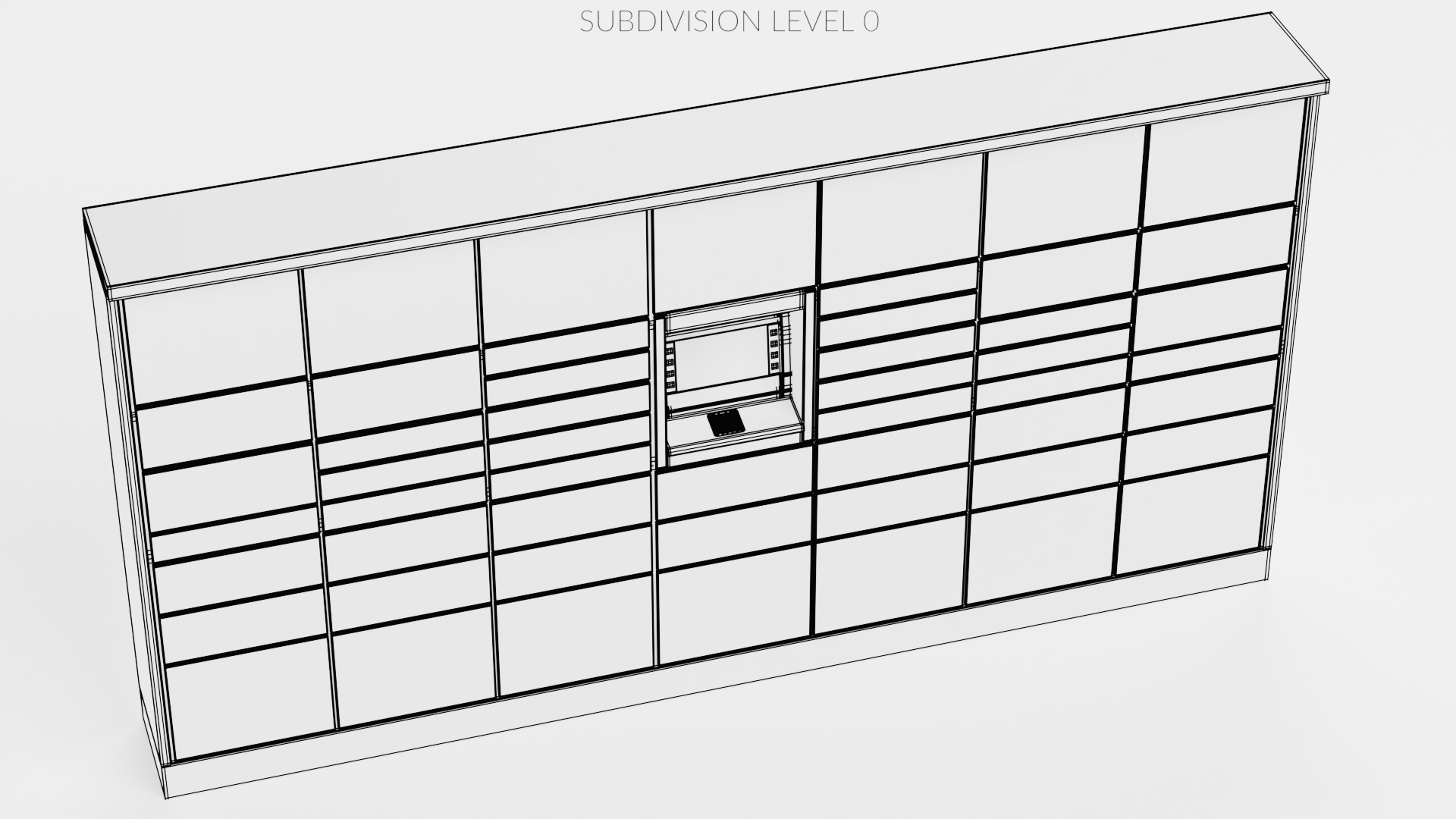 3D Parcel Lockers 2 - TurboSquid 2135044