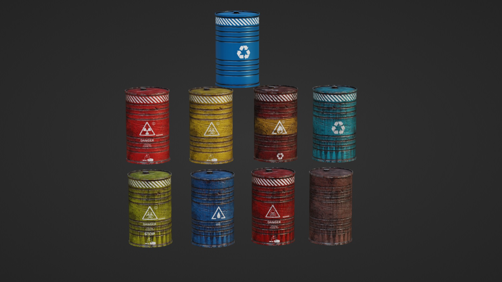 3D Model BARREL GAME READY - TurboSquid 2045636