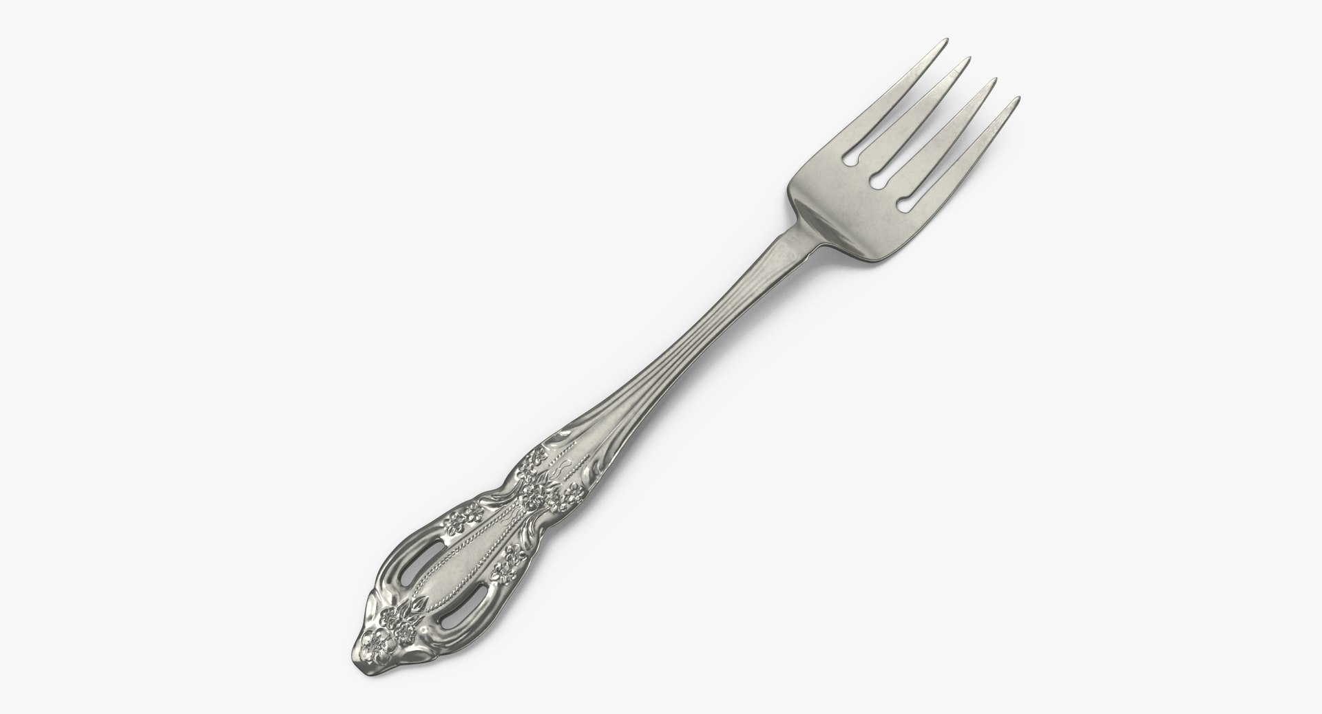 3D Formal Silverware Fork - TurboSquid 1235465
