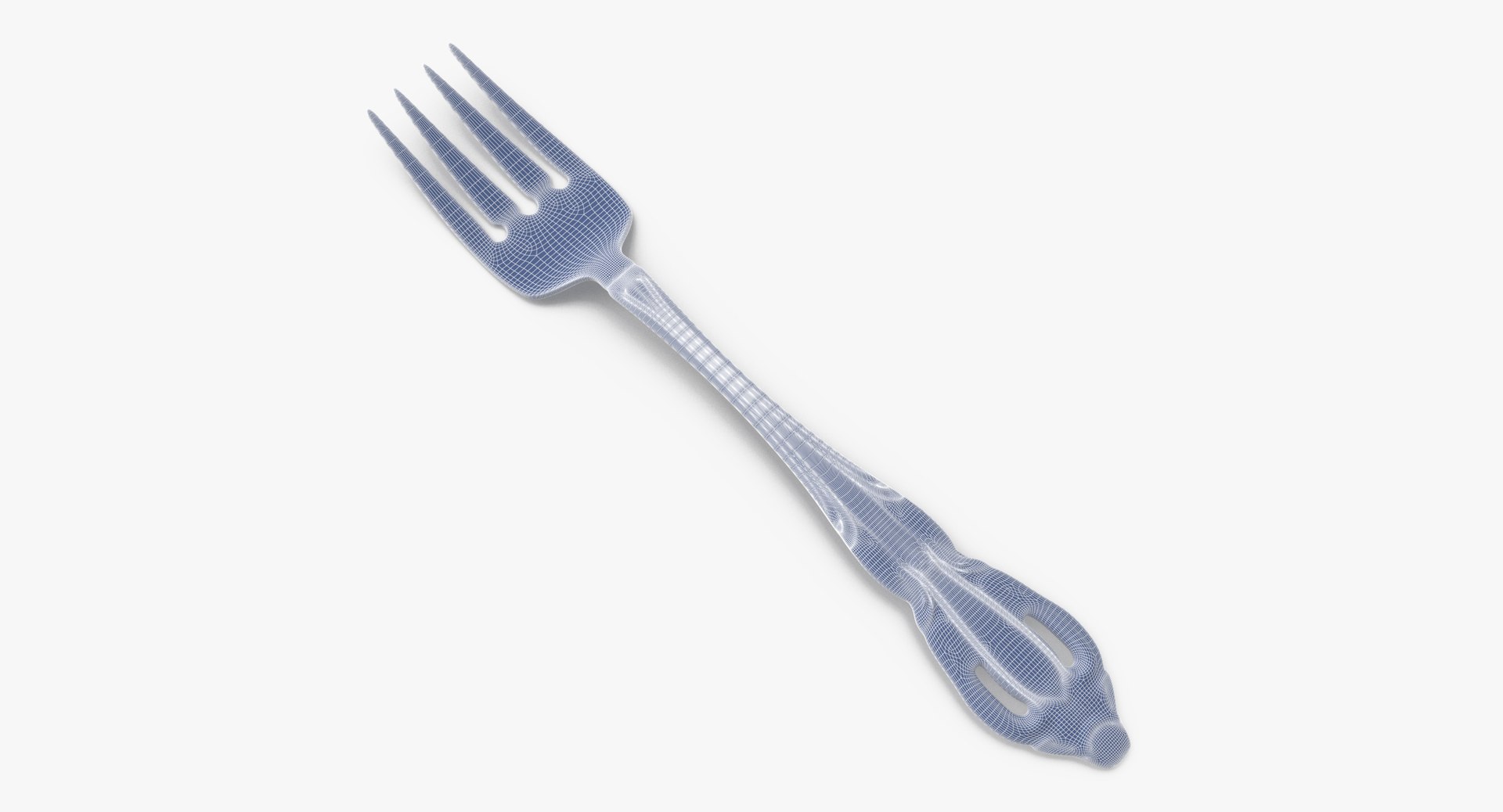3D Formal Silverware Fork - TurboSquid 1235465