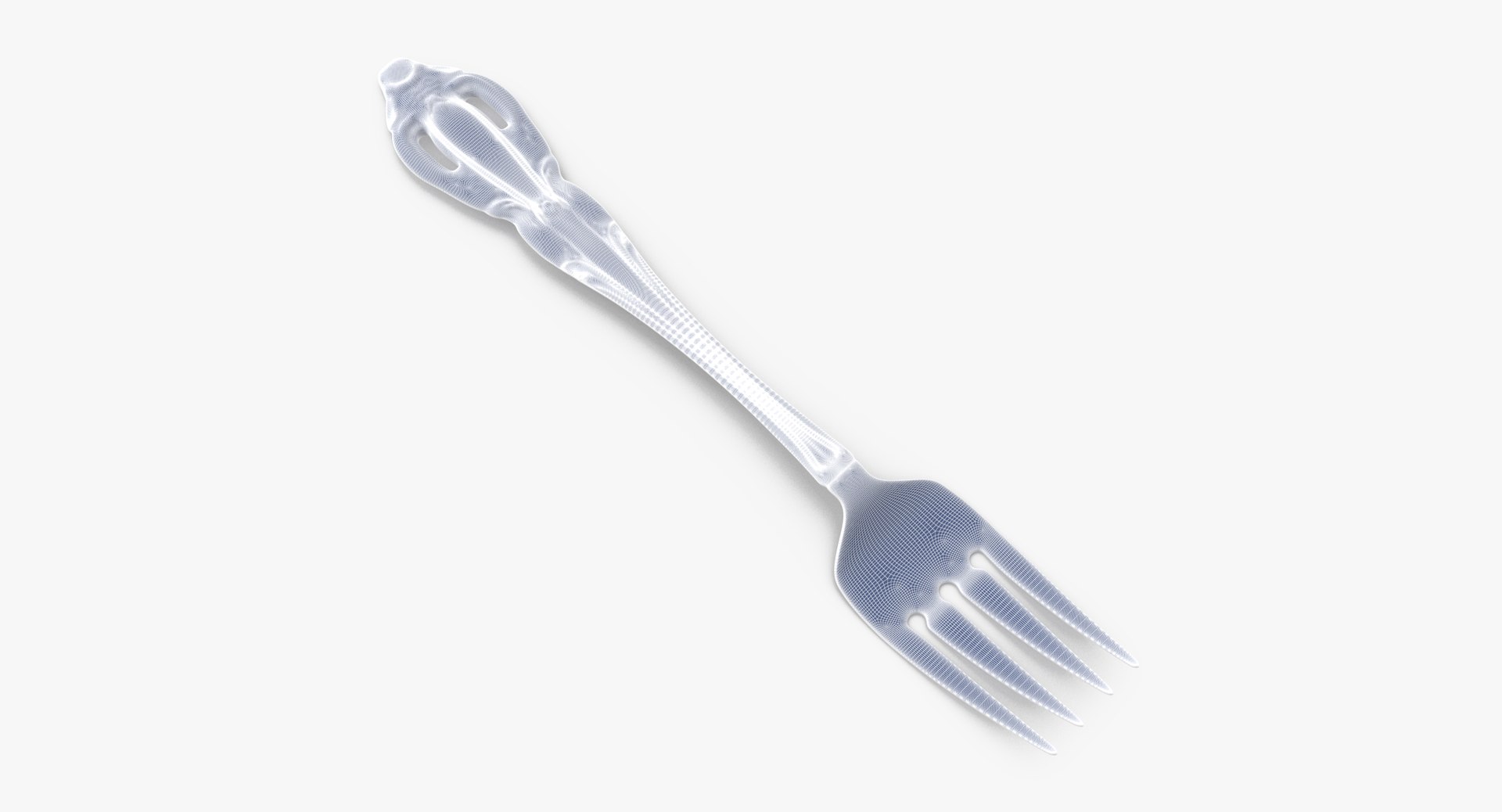 3D Formal Silverware Fork - TurboSquid 1235465
