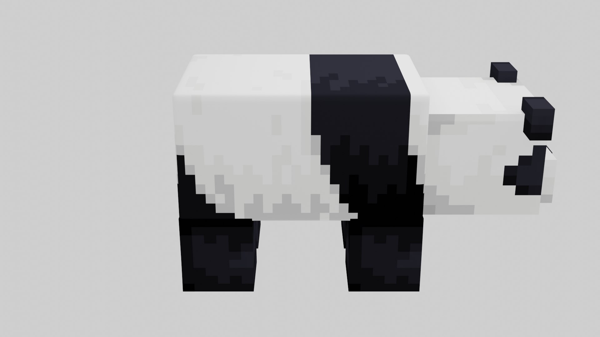 3D Minecraft Panda - TurboSquid 2052459