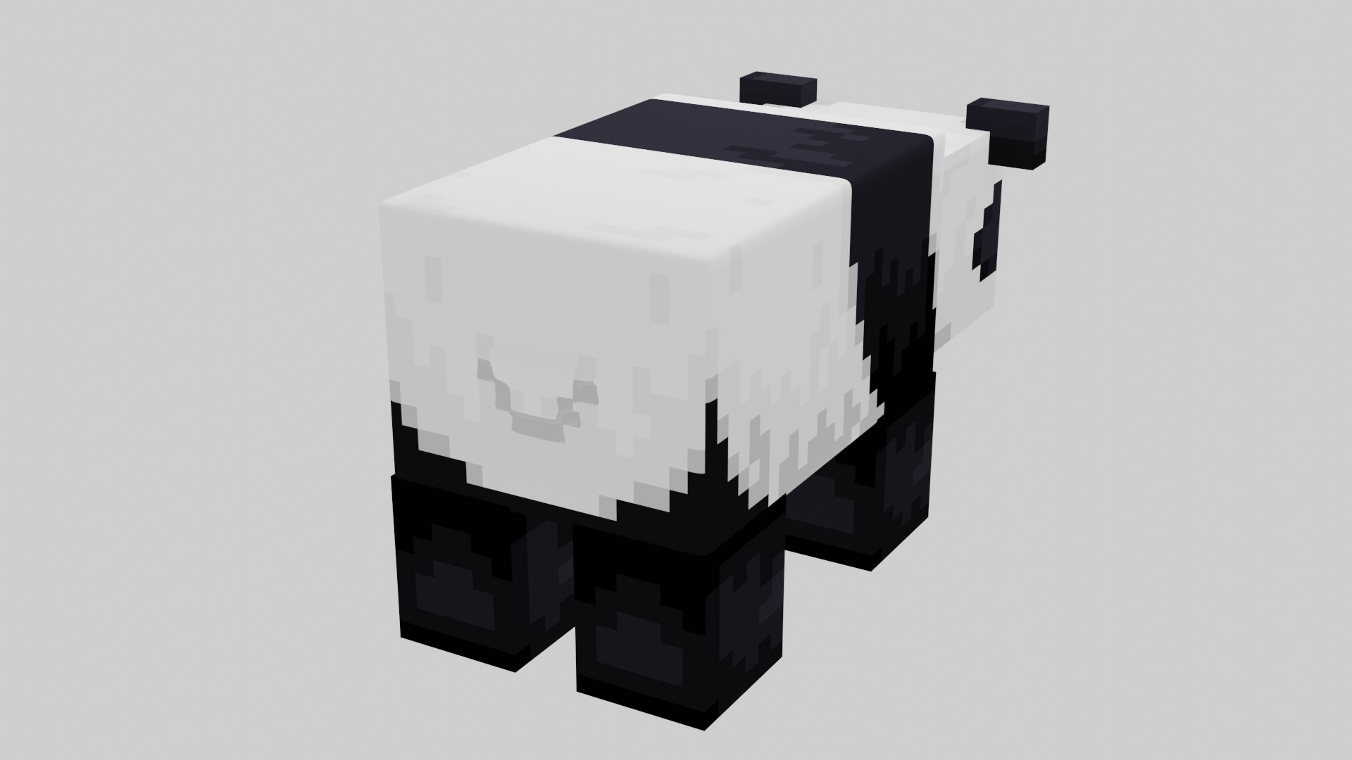 3D Minecraft Panda - TurboSquid 2052459