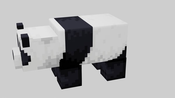 modelo 3d Minecraft Panda - TurboSquid 2052459