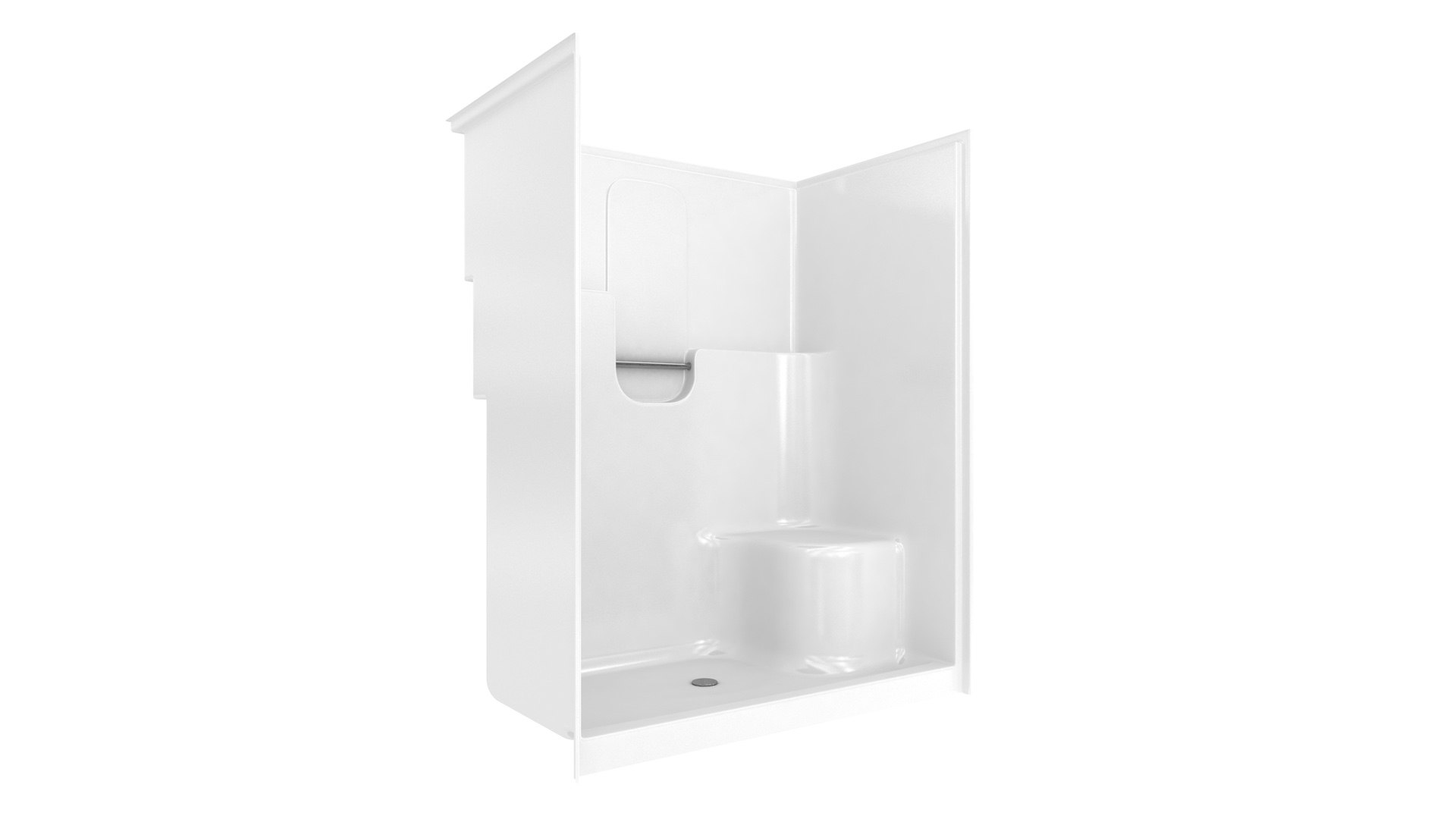 Oasis Lifestyle Shower White Vursa Gelcoat 3D Model - TurboSquid 2470917