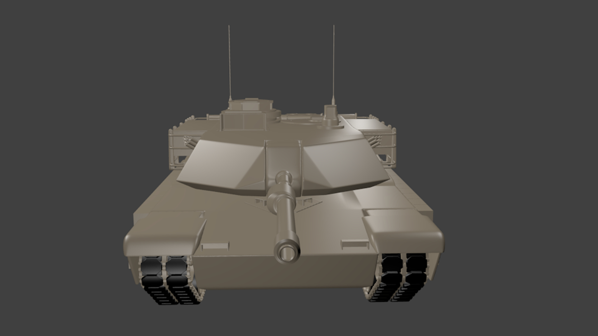 free m1a1 abrams tank 3d model