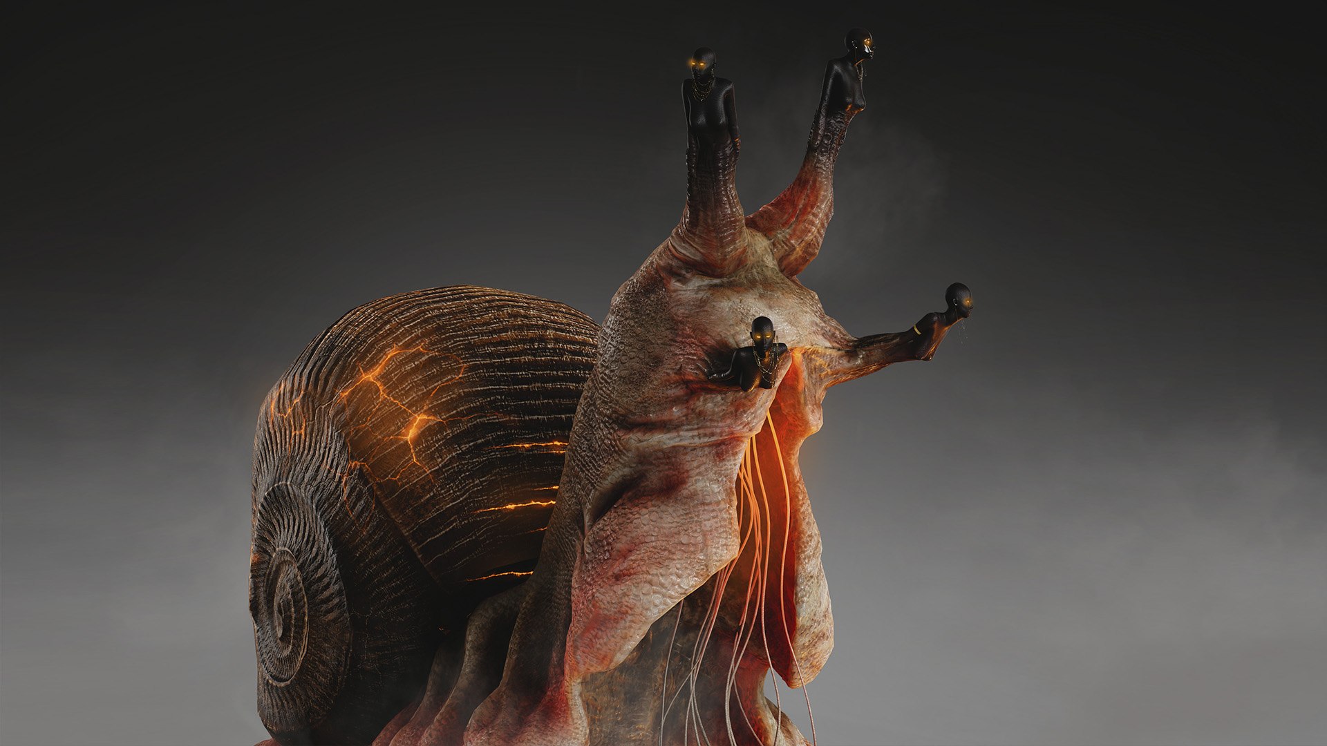 Dark Fantasy Snail Model - TurboSquid 2381105