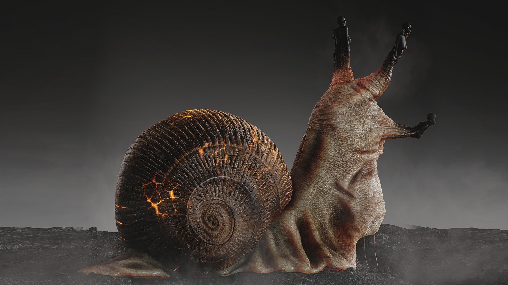 Dark Fantasy Snail Model - TurboSquid 2381105