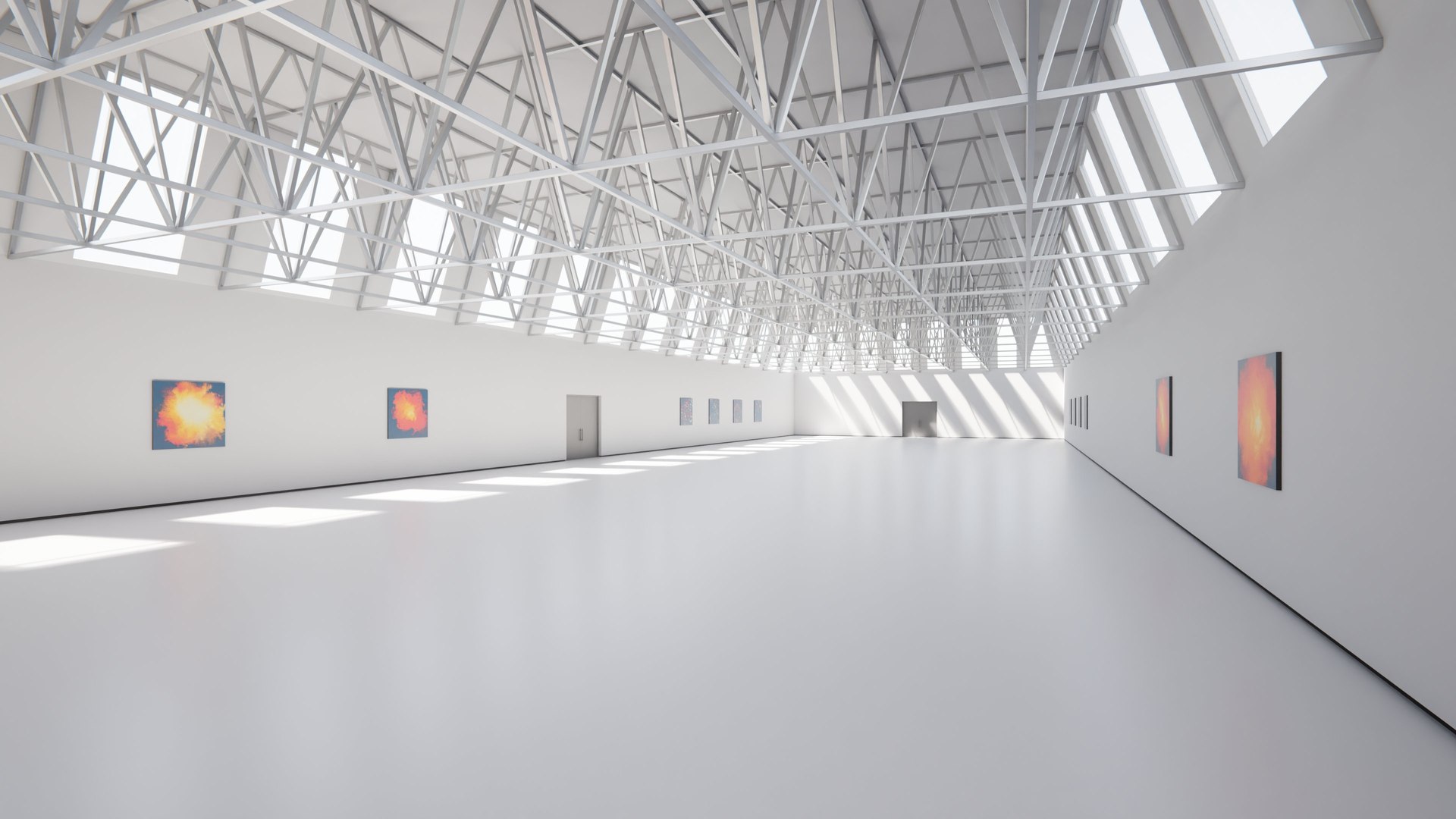 3D Art Museum Gallery Interior 42 - TurboSquid 2071572