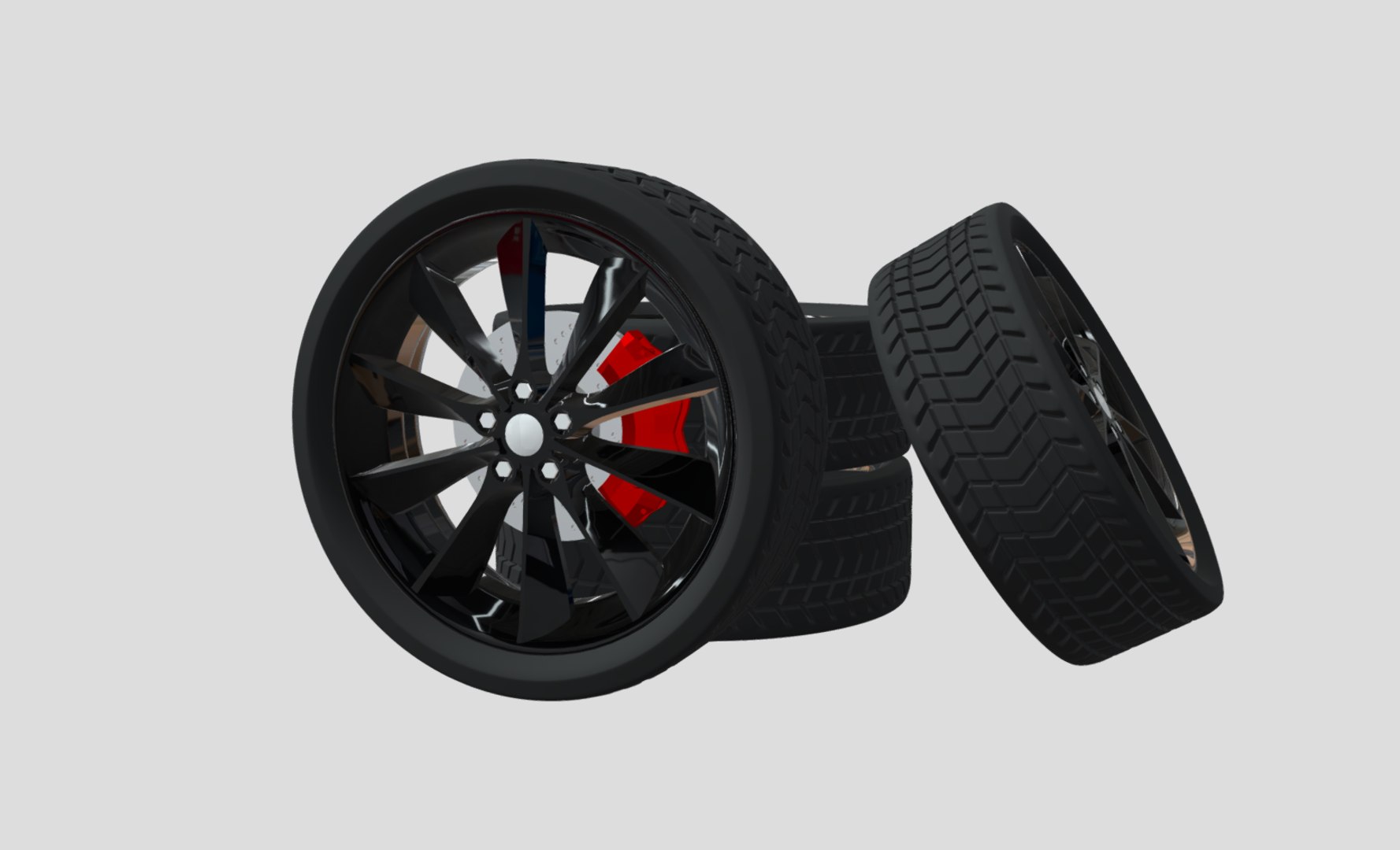 3D Model Rims Tesla 3 - TurboSquid 1612048