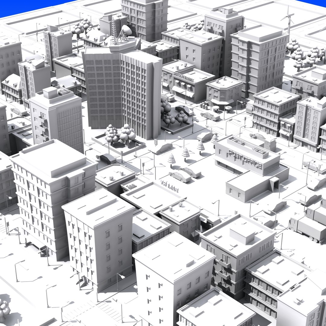 Cartoon City 2 3D Model - TurboSquid 1330736
