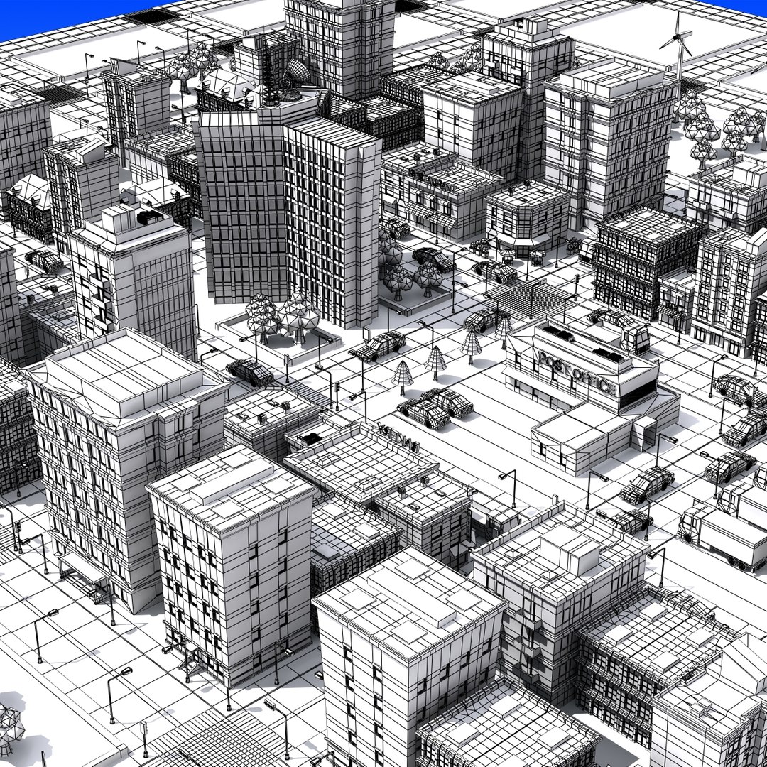 Cartoon City 2 3D Model - TurboSquid 1330736
