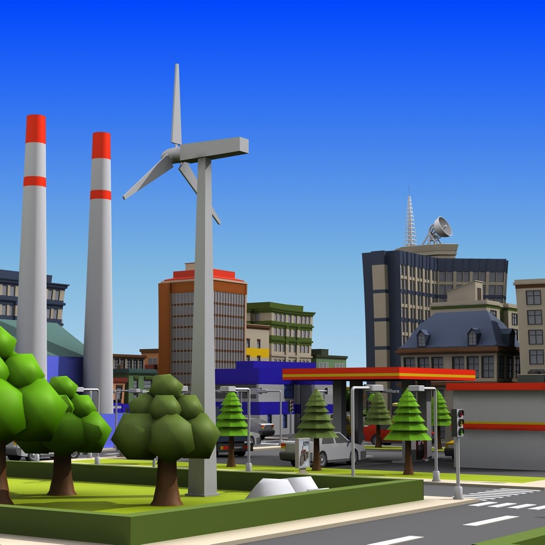 Cartoon City 2 3D Model - TurboSquid 1330736