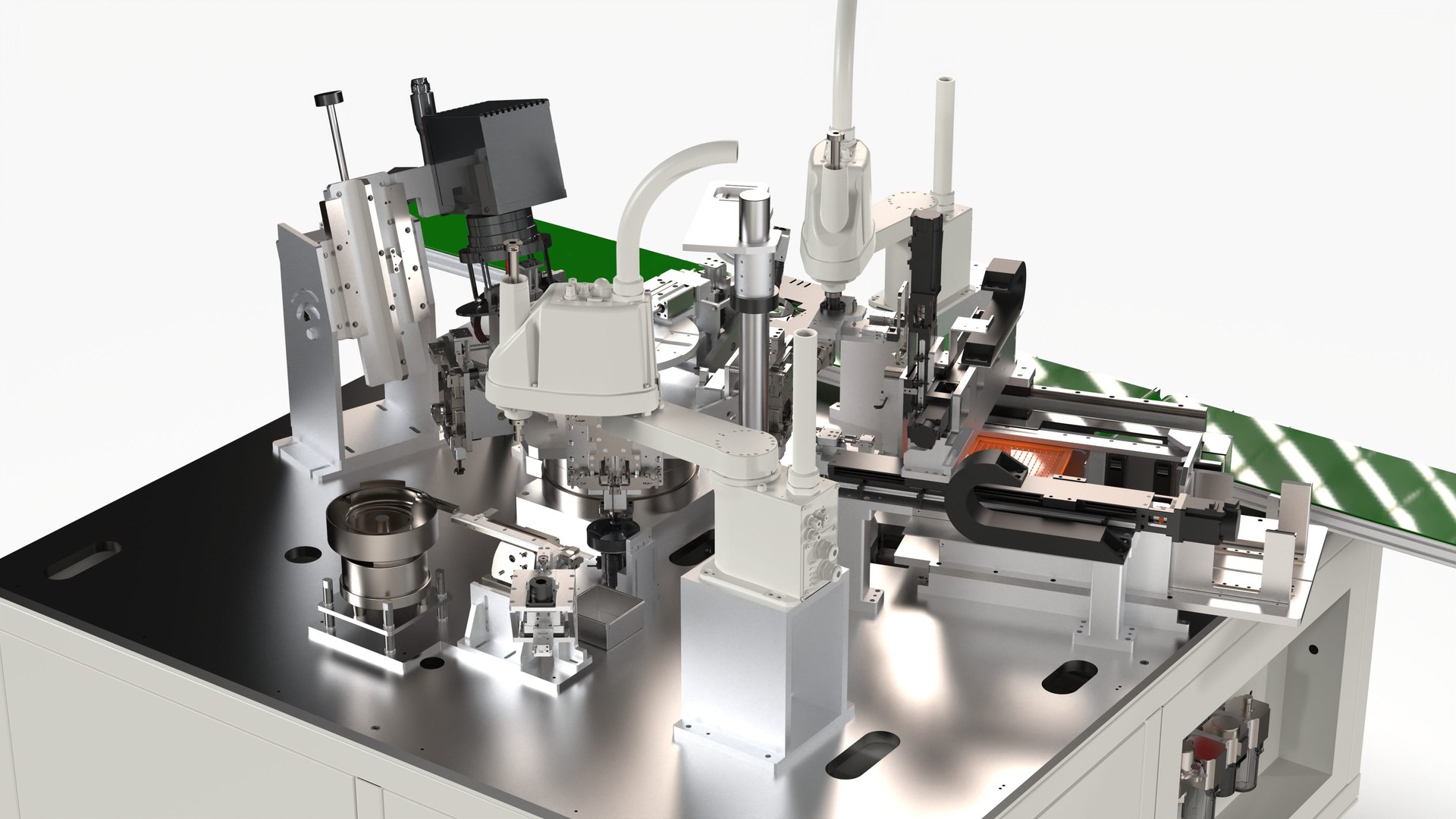 Automatic Mobile Phone Assembly And Laser Welding Machine 3D ...