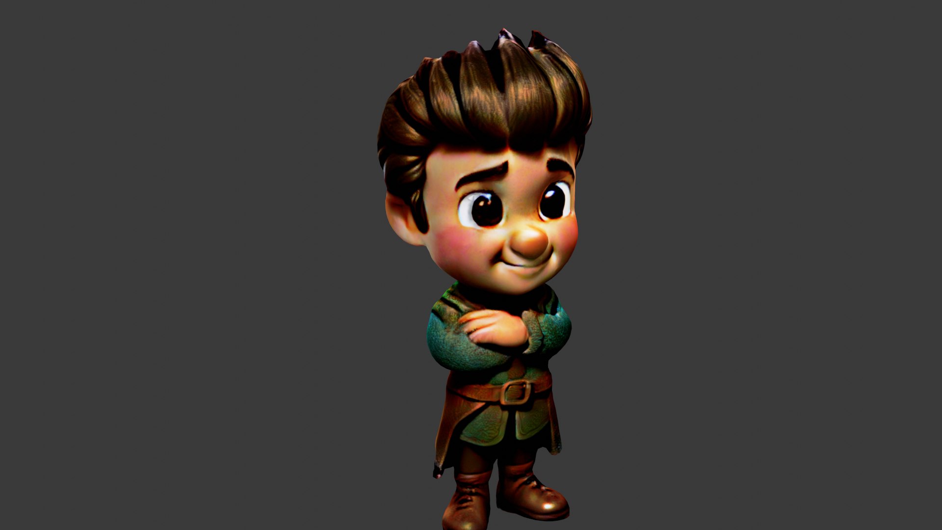 Cartoon Medieval Boy Model - TurboSquid 2127313