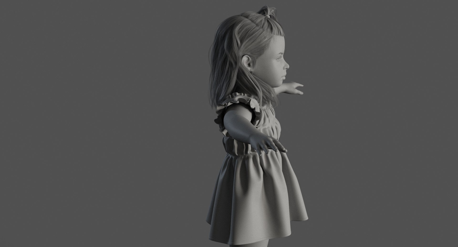 3D Hope Realistic Little Girl Character - TurboSquid 2073455