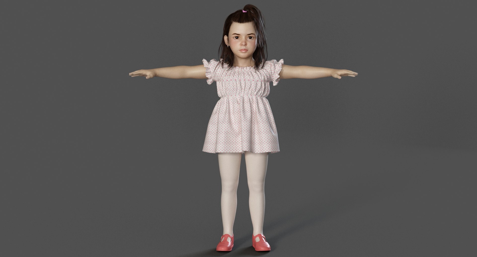 3D Hope Realistic Little Girl Character - TurboSquid 2073455