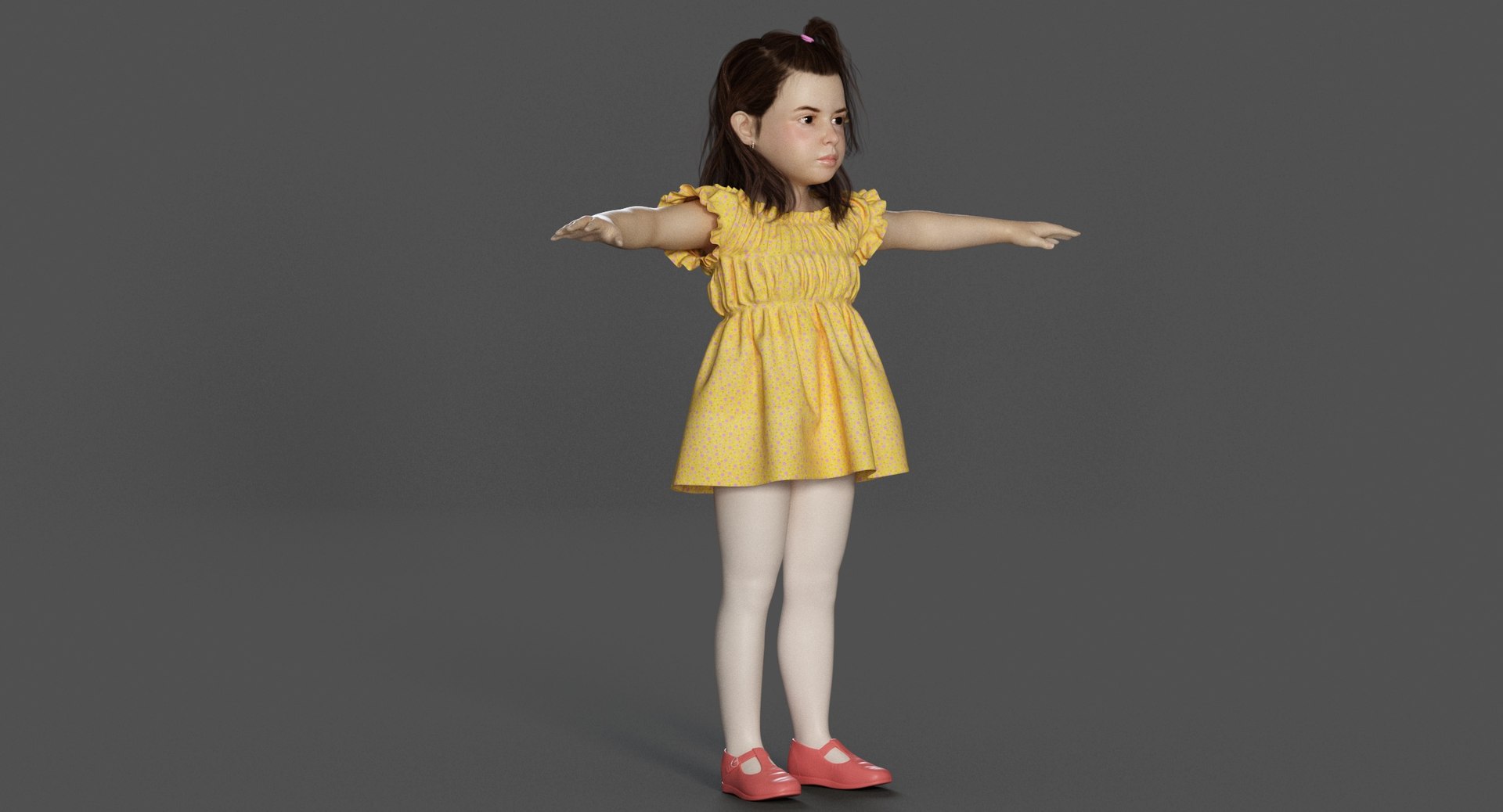 3D Hope Realistic Little Girl Character - TurboSquid 2073455