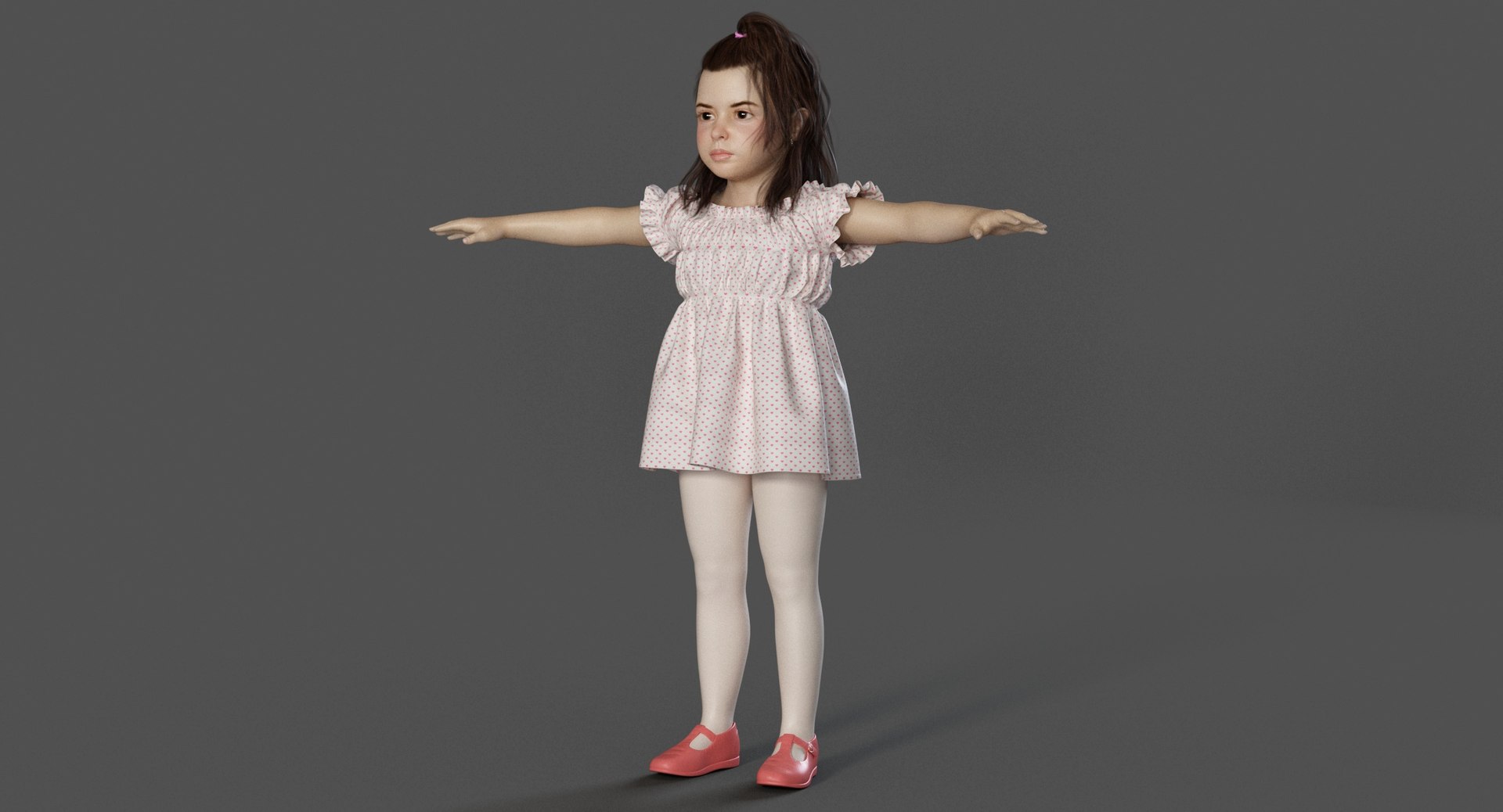 3D Hope Realistic Little Girl Character - TurboSquid 2073455