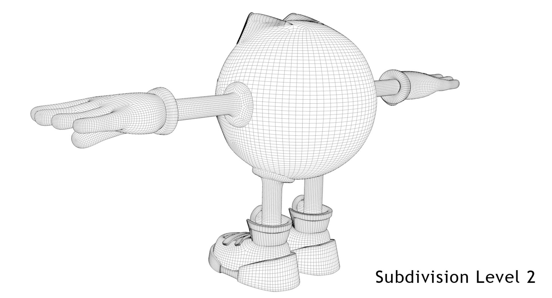 3d Pac-man Character Model
