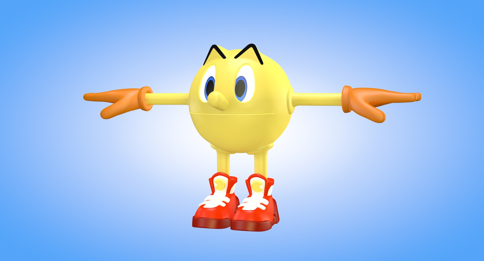 3d Pac-man Character Model