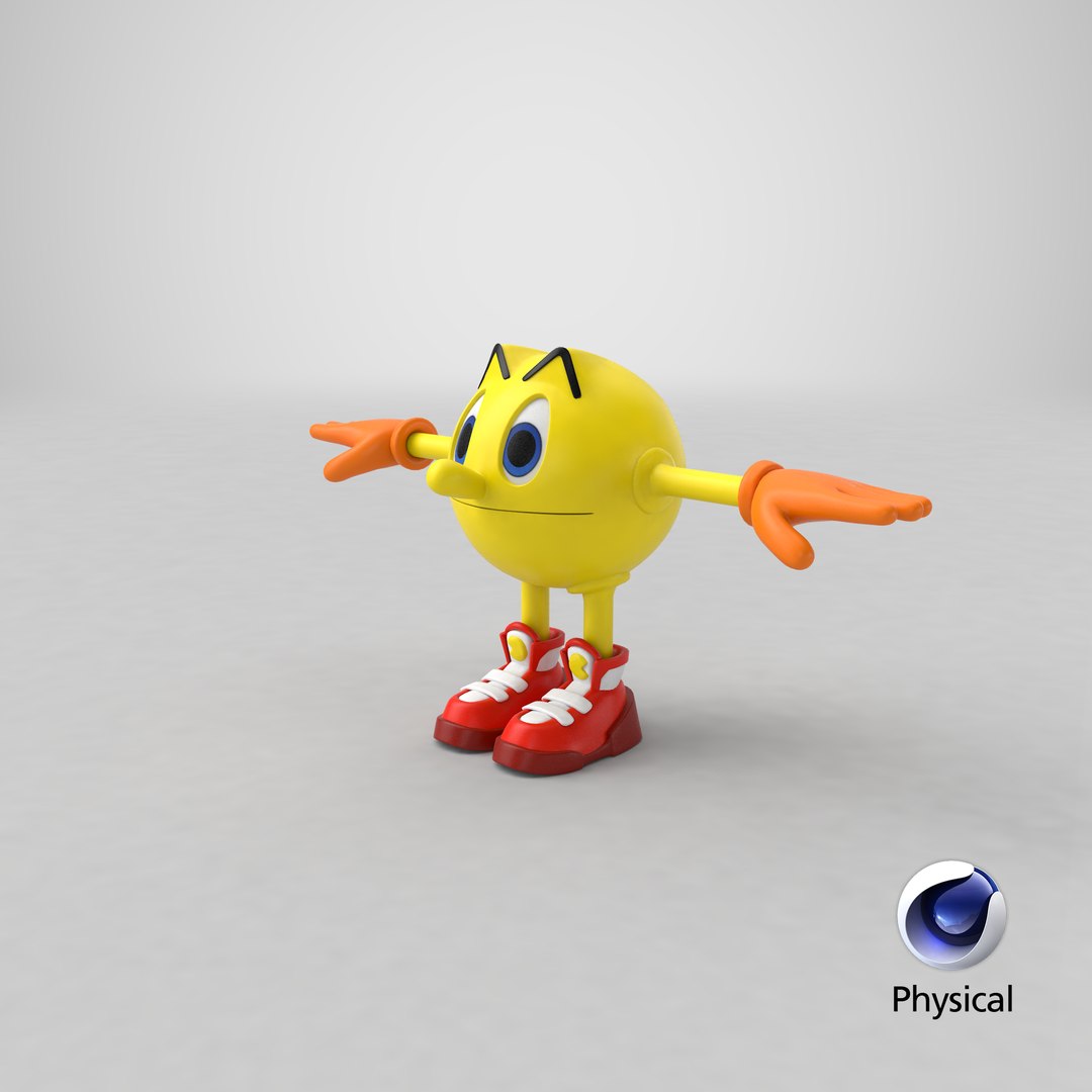 3d Pac-man Character Model