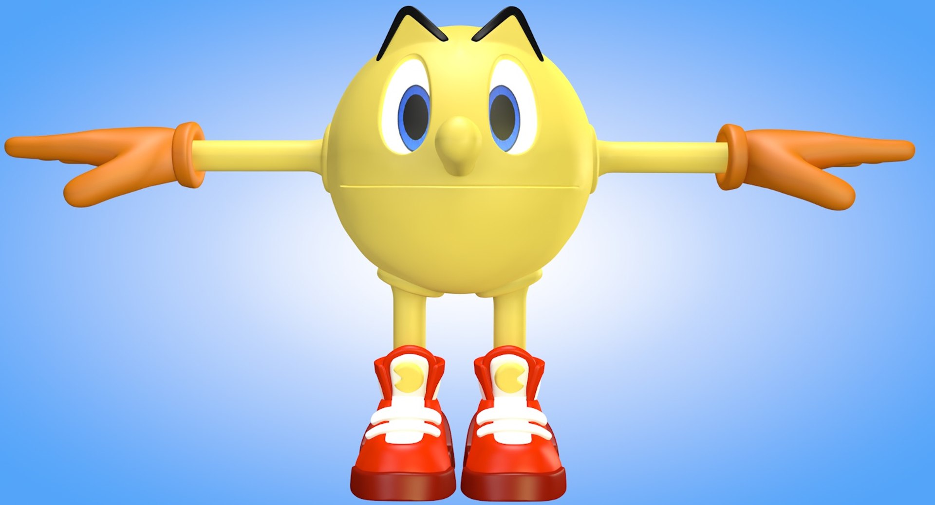 3d Pac-man Character Model