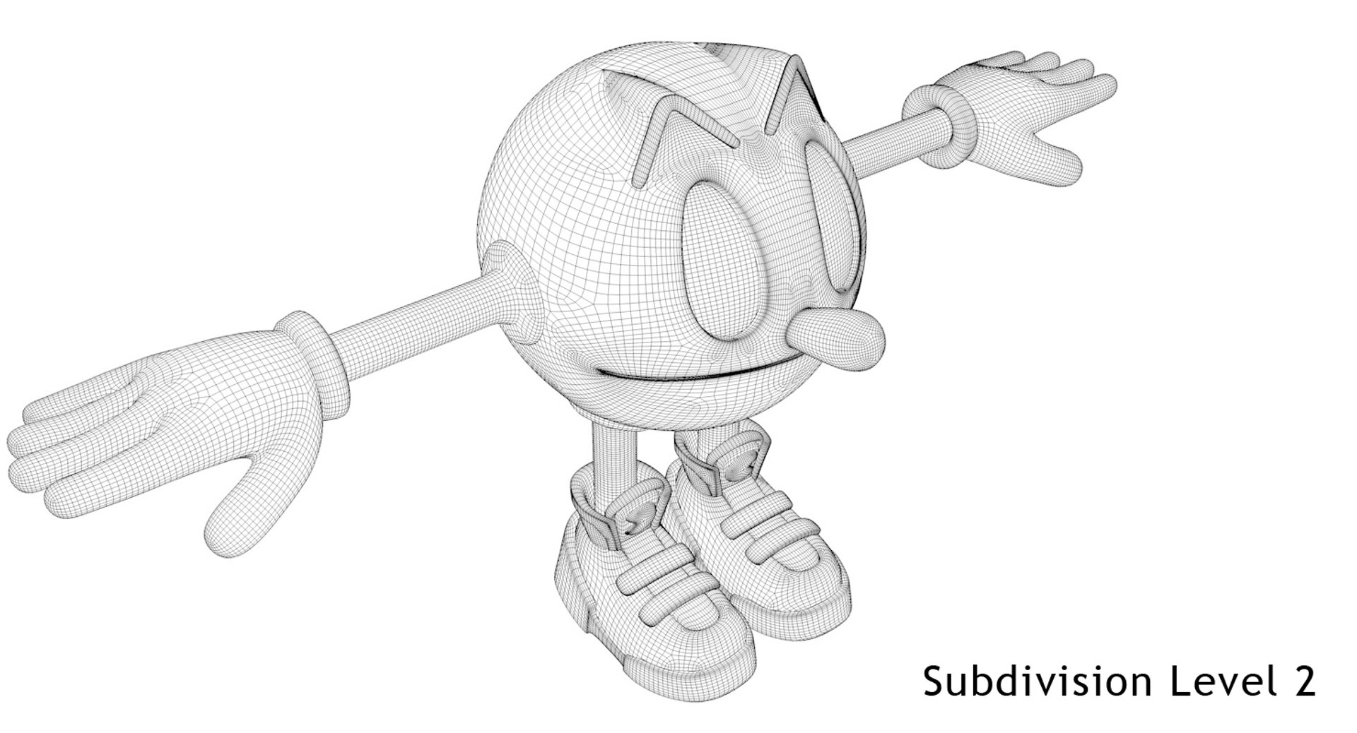 3d Pac-man Character Model