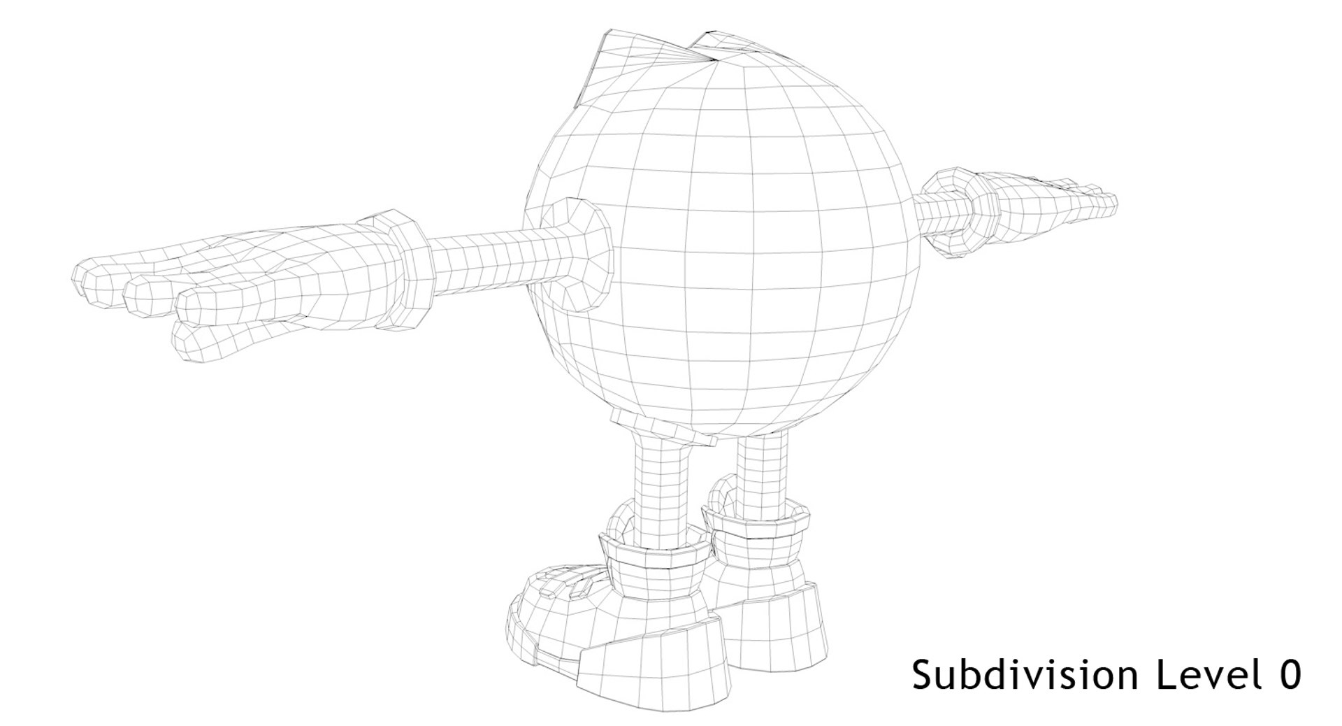 3d Pac-man Character Model