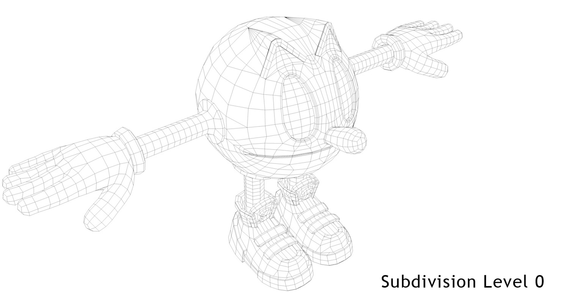 3d Pac-man Character Model