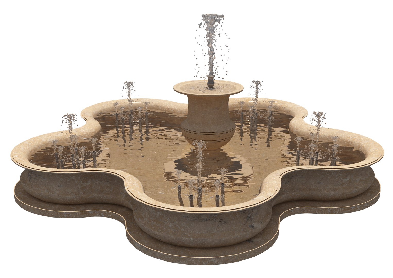 Water fountain 3D model - TurboSquid 1322827