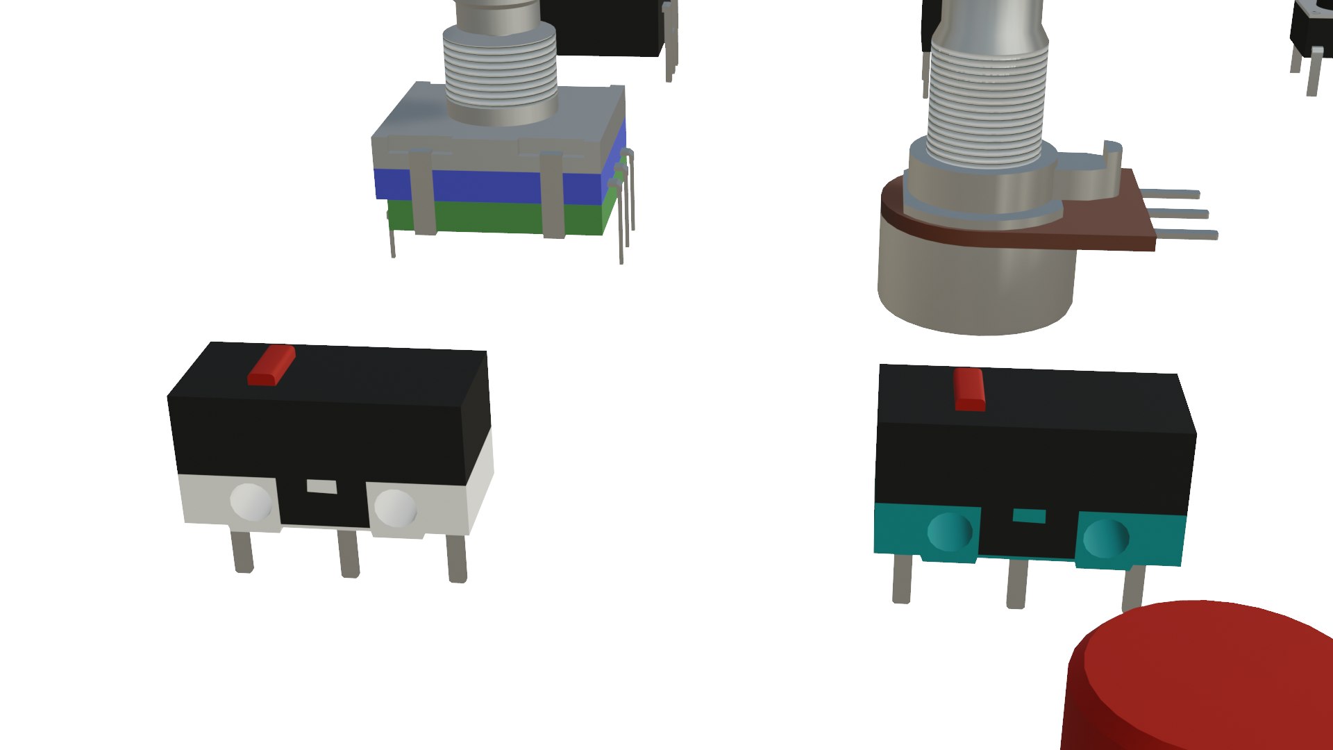 3D Model Potentiometers Switches - TurboSquid 1690724
