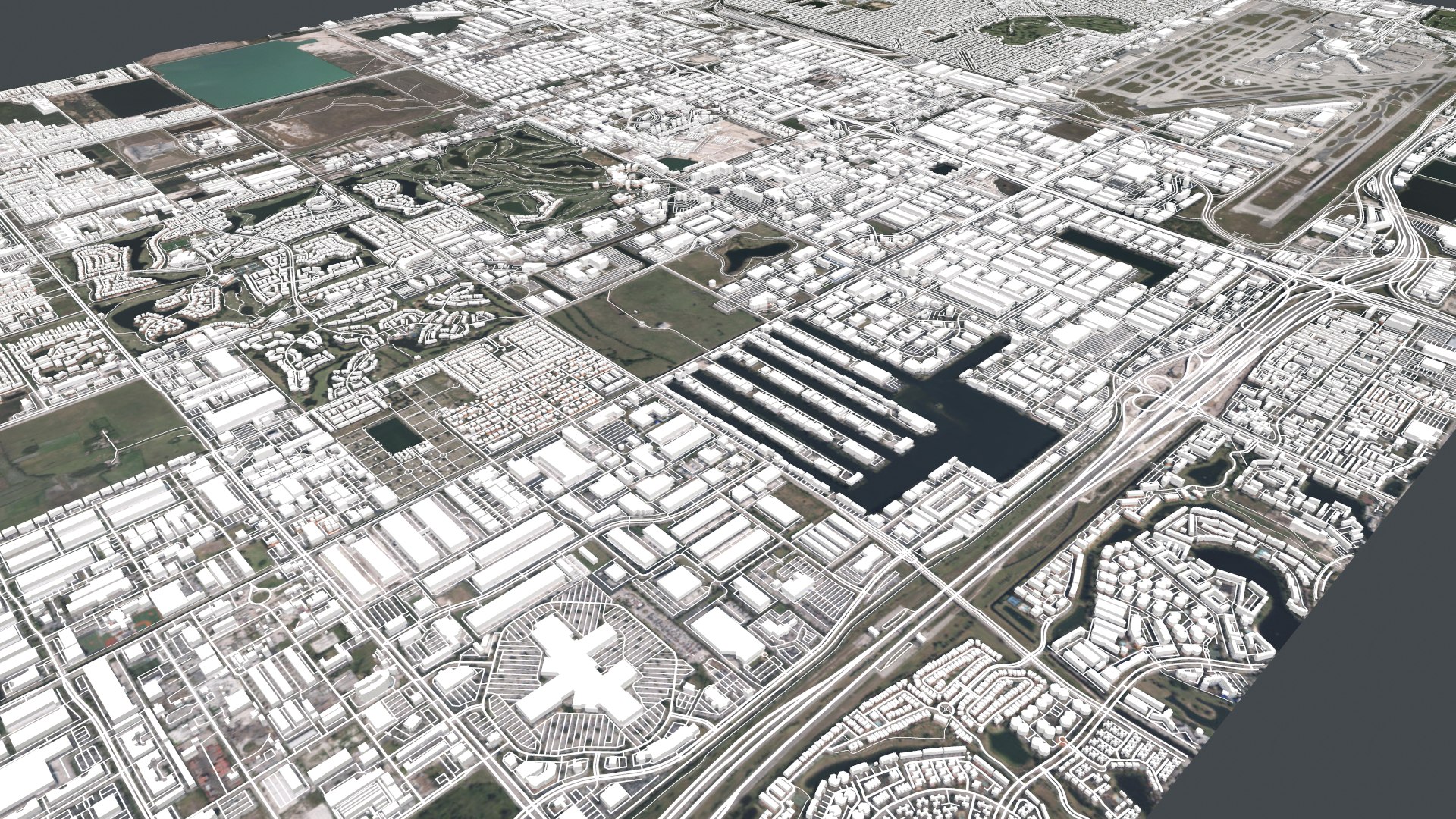 Cityscape Miami Florida USA 3D Model - TurboSquid 1738588