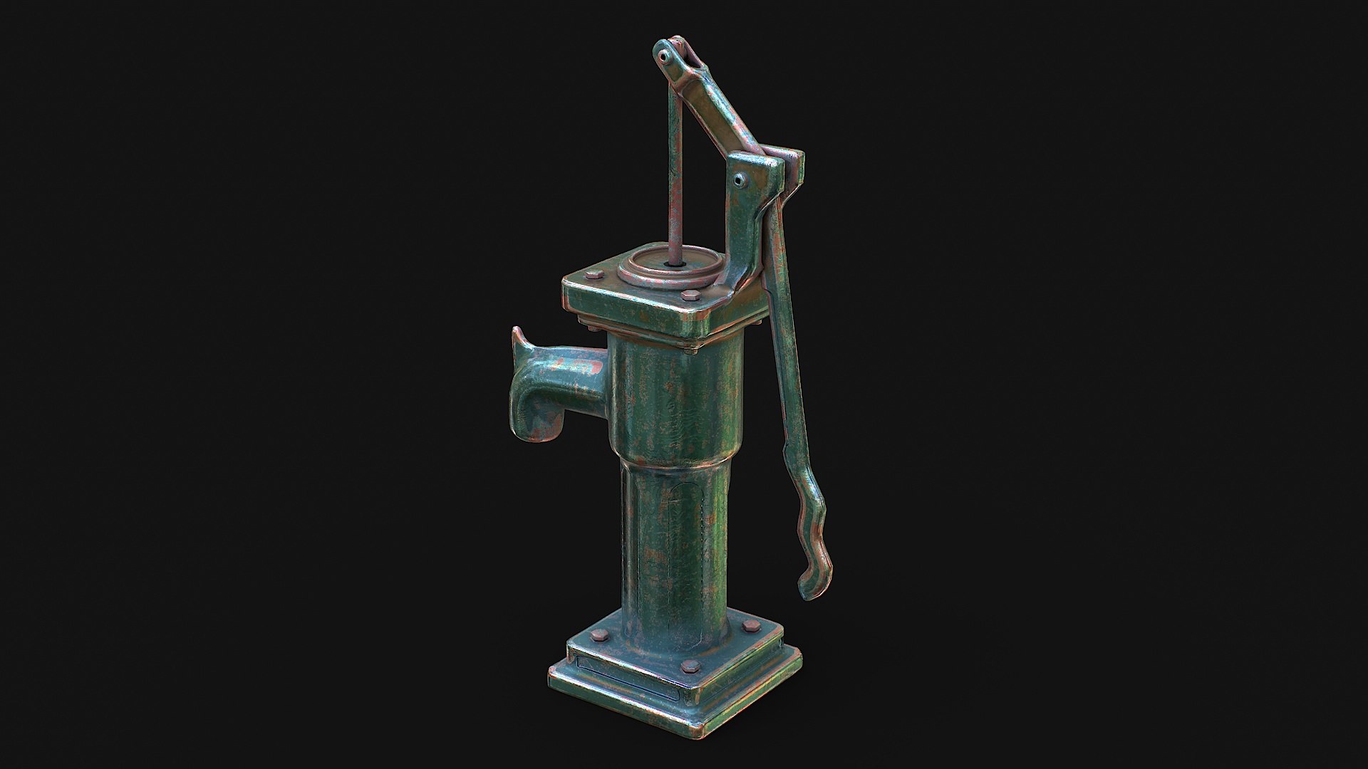 Tube Well - Water Hand Pump Model - TurboSquid 2030266