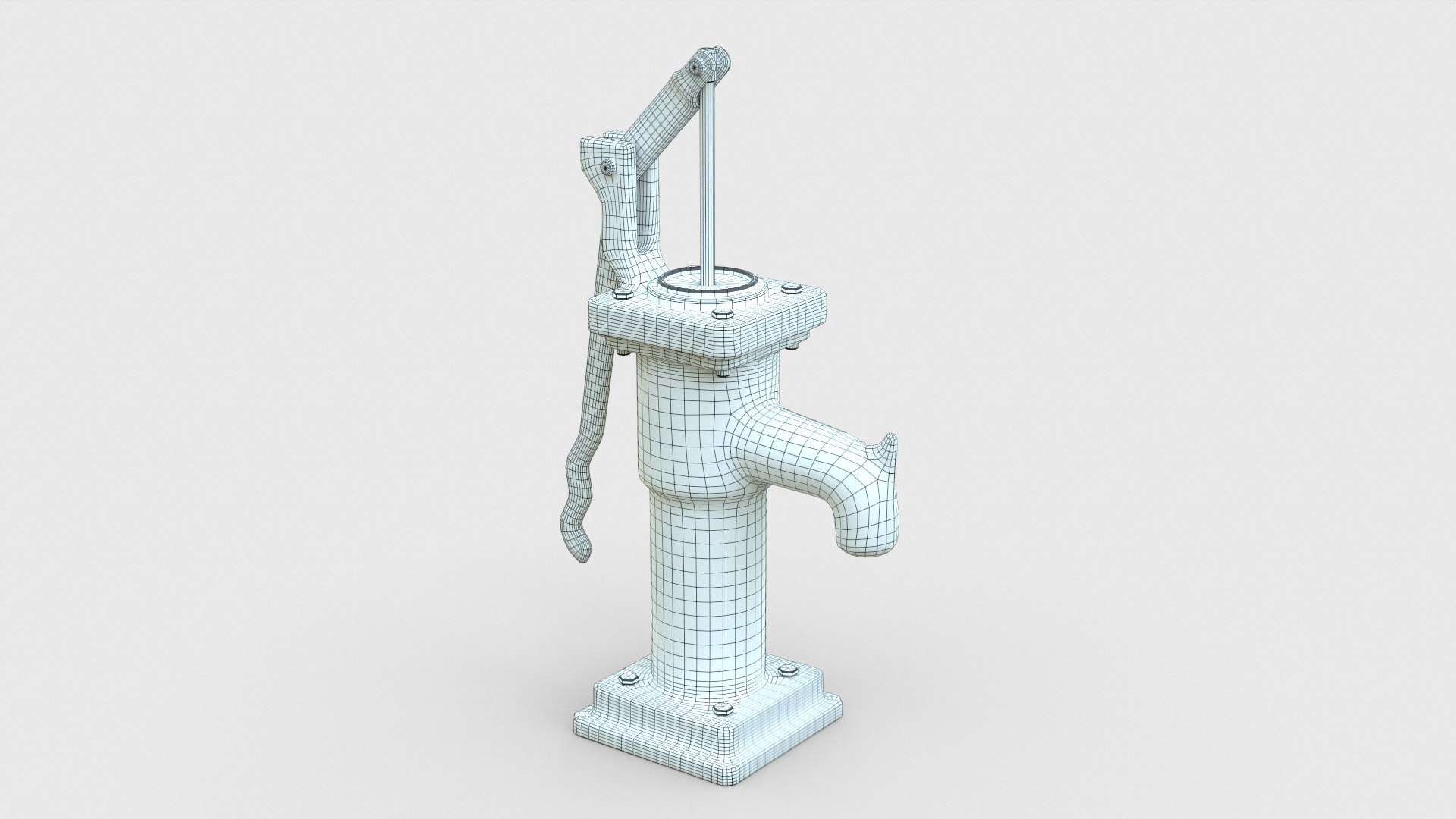 Tube Well - Water Hand Pump Model - TurboSquid 2030266
